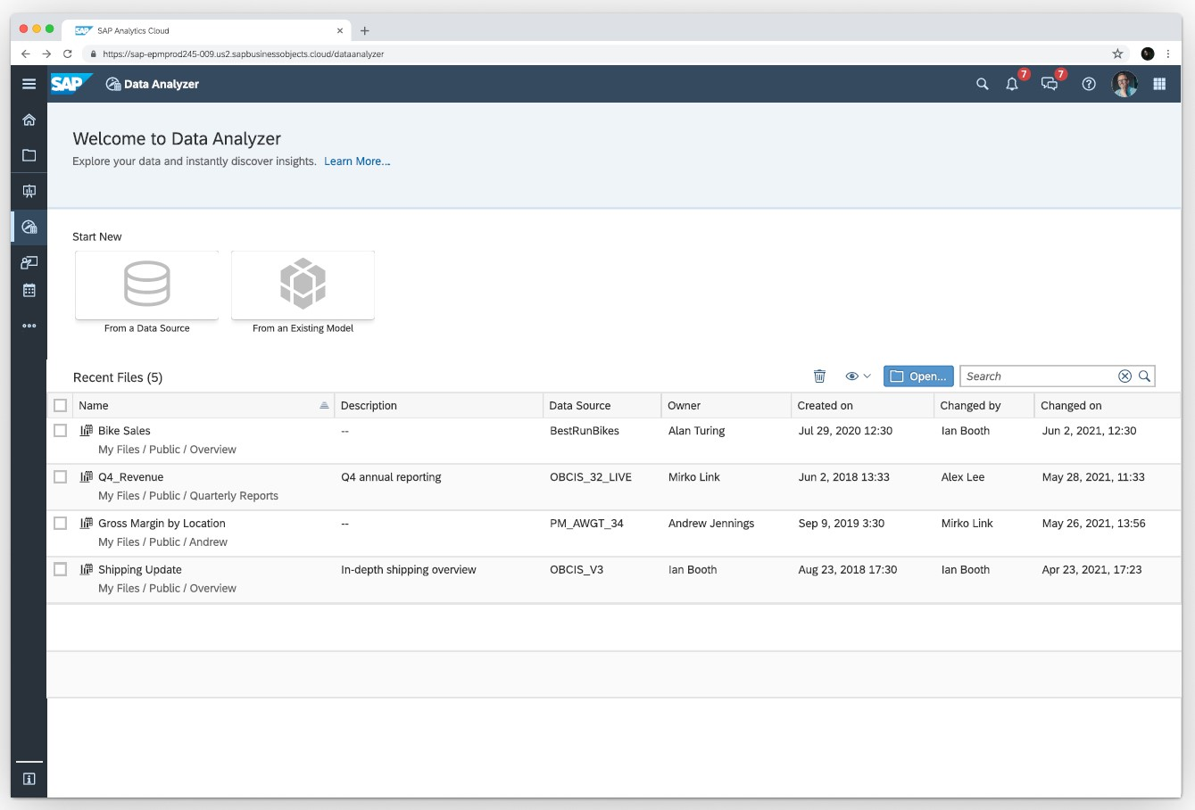 Simplified and Streamlined Data Analysis with SAP Analytics Cloud